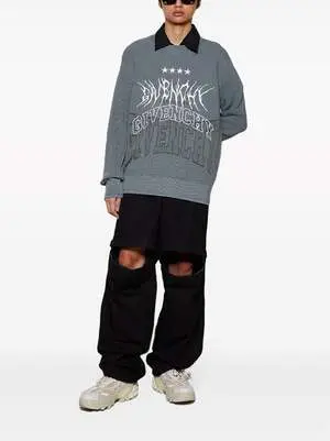Givenchy Logo-embroidered Waffle-knit Jumper