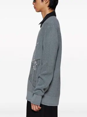 Givenchy Logo-embroidered Waffle-knit Jumper