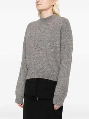 Jacquemus Logo Knit Sweater - Grey