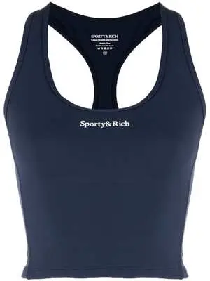 SPORTY & RICH Logo-print Tank Top