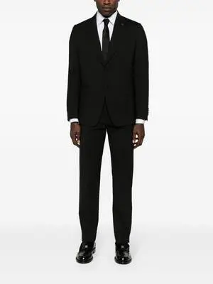LARDINI Single-breasted Wool-blend Suit - Black