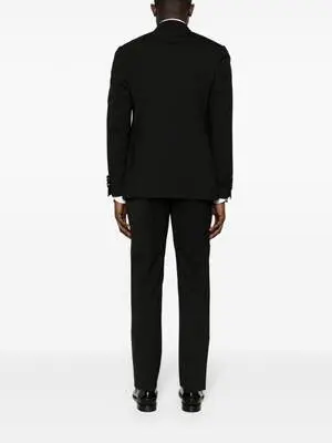 LARDINI Single-breasted Wool-blend Suit - Black