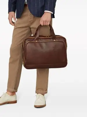 Brunello Cucinelli Leather Briefcase - Brown