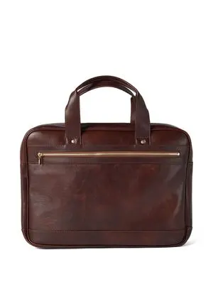Brunello Cucinelli Leather Briefcase - Brown