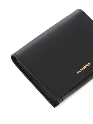 JIL SANDER Logo-stamp Leather Card Holder