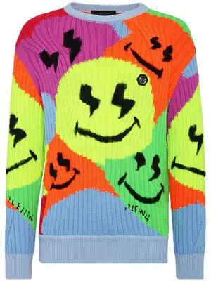 Philipp Plein Smile Graffiti Jumper
