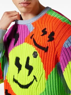 Philipp Plein Smile Graffiti Jumper