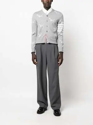 Thom Browne Hector-motif 4-bar Cardigan