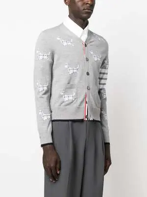 Thom Browne Hector-motif 4-bar Cardigan