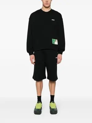 MSGM Drawstring Track Shorts - Black