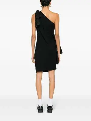 MSGM One-shoulder Bow-detailed Dress