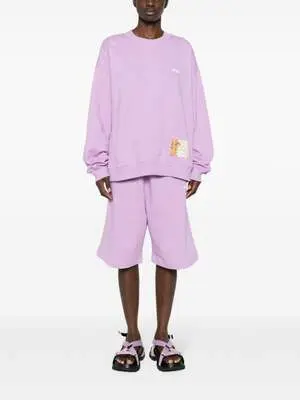 MSGM Drawstring Track Shorts - Purple