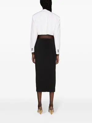 MSGM Pinstripe Cropped Blazer