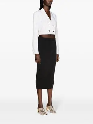MSGM Pinstripe Cropped Blazer