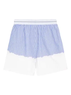 MSGM Ombré Striped Cotton Shorts