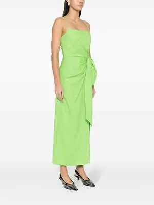 MSGM Gathered-detail Maxi Dress