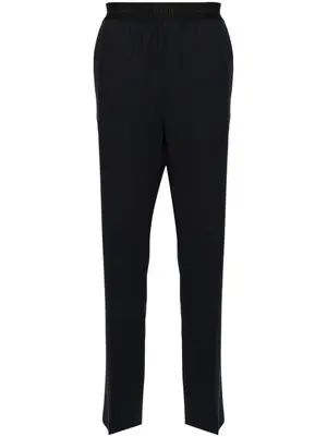 MSGM Logo-waistband Tailored Trousers - Blue