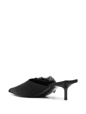 Magda Butrym 50mm Crystal-embellished Leather Mules