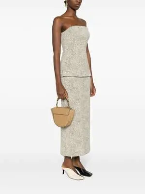 WANDLER Small Hortensia Leather Bag - Neutrals