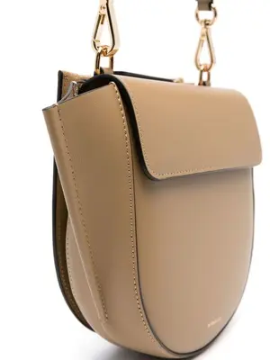 WANDLER Small Hortensia Leather Bag - Neutrals