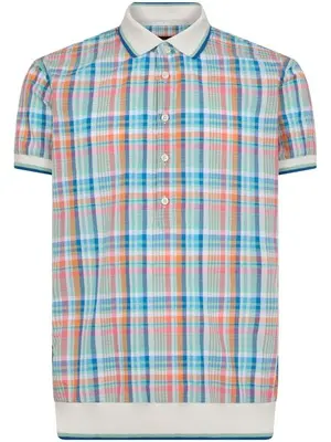 Dsquared2 Logo-print Checked Polo Shirt