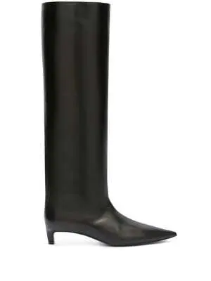 JIL SANDER 30mm Knee-high Leather Boots