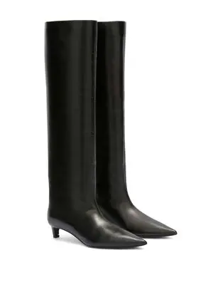 JIL SANDER 30mm Knee-high Leather Boots