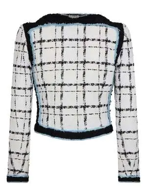 Dsquared2 Bouclé Corset Cotton-blend Jacket