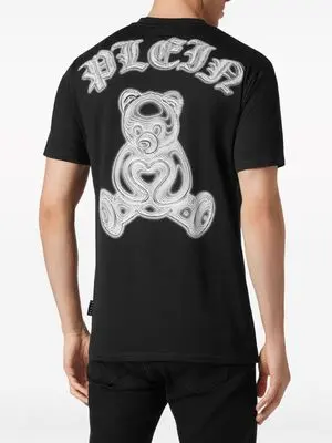 Philipp Plein Teddy Bear-print Cotton T-shirt - Black
