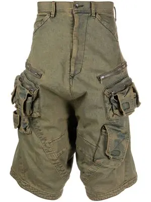 JULIUS Drop-crotch Denim Cargo Shorts