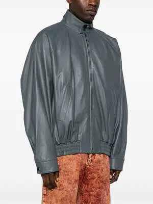 Marni Leather Bomber Jacket