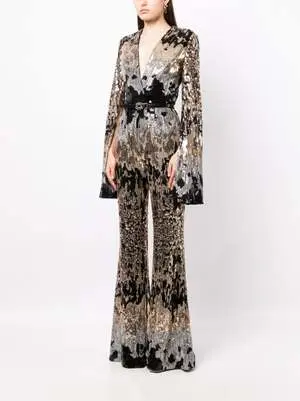 Elie Saab Sequin-embellished Jumpsuit