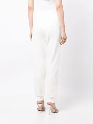 Elie Saab Embroidered-design Cotton Blend Track Pants