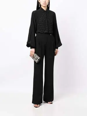 Elie Saab Eyelet-embellished Silk Shirt