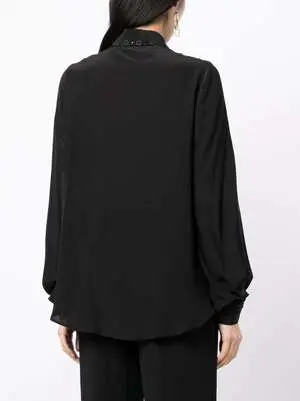 Elie Saab Eyelet-embellished Silk Shirt