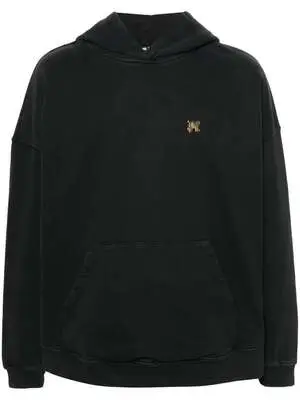 Palm Angels Burning Logo-print Cotton Hoodie