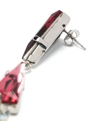 Patrizia Pepe Crystal-embellished Triangle Earrings