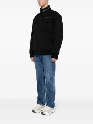 MASTERMIND WORLD Logo-print Zip-detail Jacket - Black
