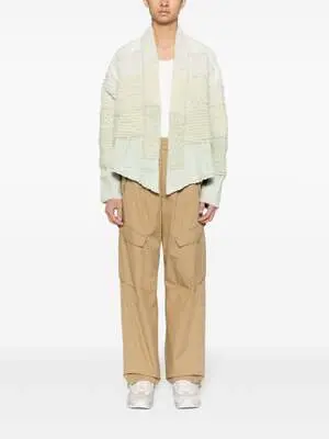 GREG LAUREN Patchwork-knit Wool Jacket