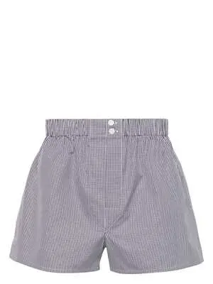 Brioni Checked Cotton Boxers - Black