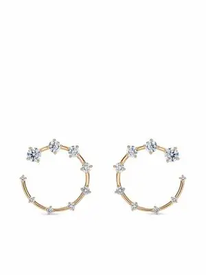 Fernando Jorge 18kt Yellow Diamond Circle Stud Earrings - Gold