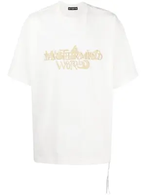 MASTERMIND WORLD Logo-print Cotton T-shirt - White