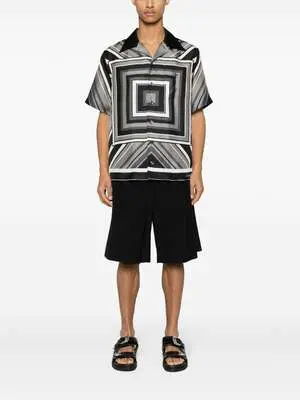 Dolce & Gabbana Geometric-print Silk Shirt