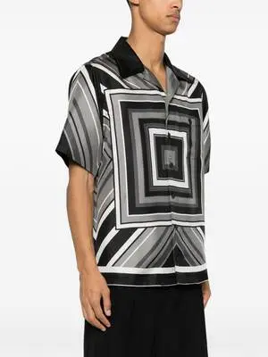 Dolce & Gabbana Geometric-print Silk Shirt