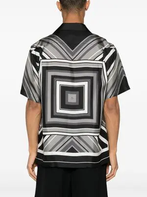 Dolce & Gabbana Geometric-print Silk Shirt