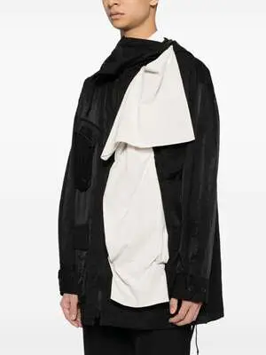 Yohji Yamamoto Asymmetric Hooded Jacket
