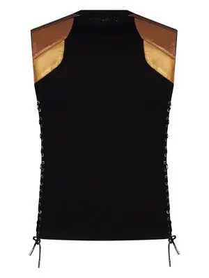 Dsquared2 Panelled Lace-up Tank Top