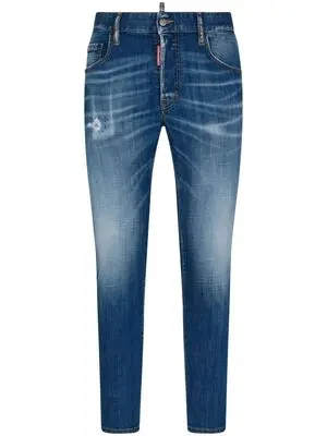Dsquared2 Distressed Skinny Jeans - Blue