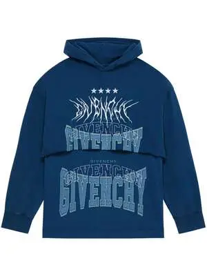 Givenchy Logo-print Layered Hoodie