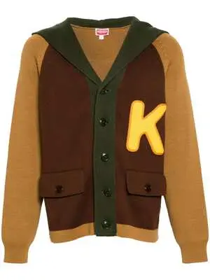Kenzo Colour-block Cotton Cardigan